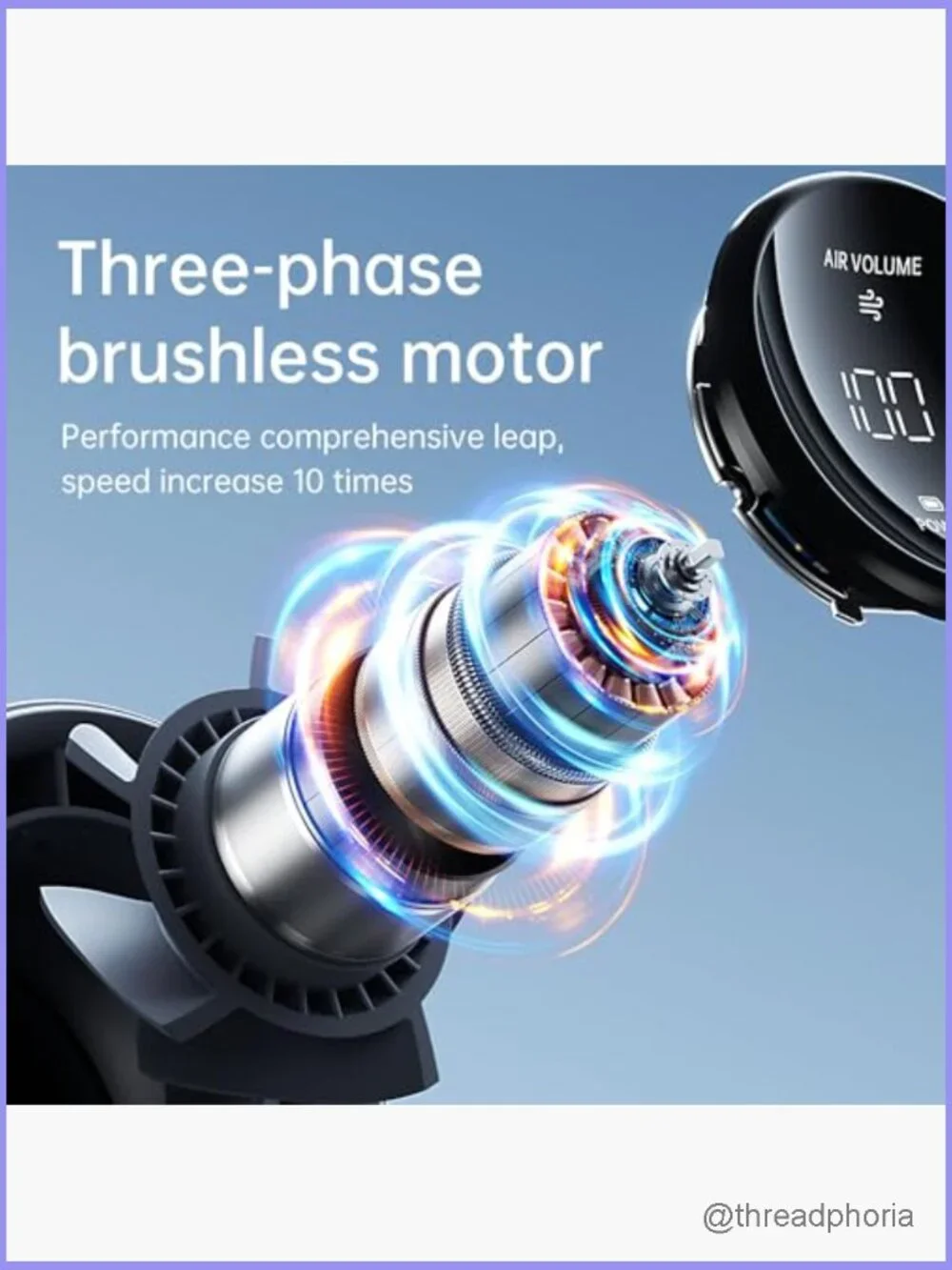 Other | Portable Handheld Fan 970rpm 100 Speeds Led Display 40hrs ...